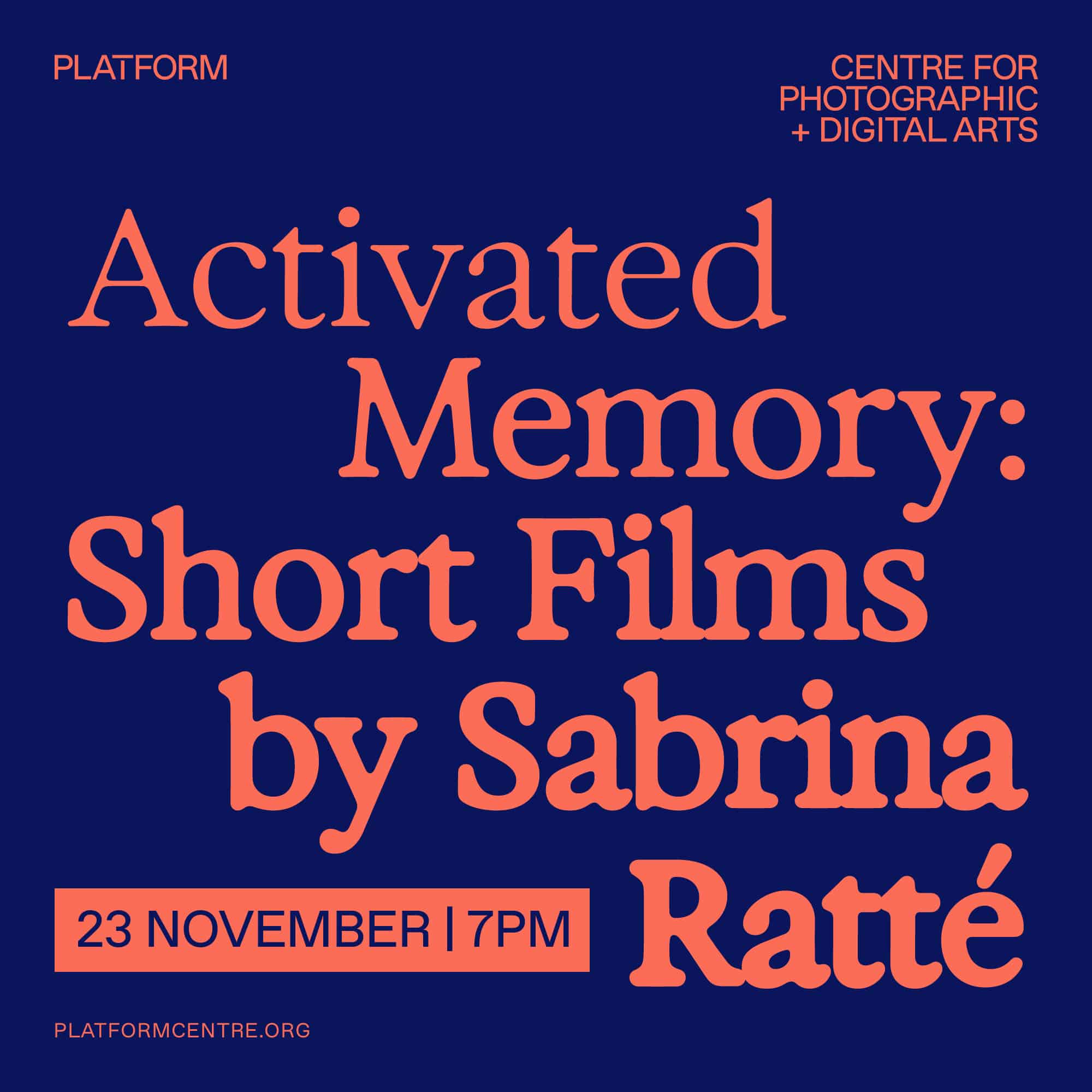 Activated Memory: Short Films by Sabrina Ratté | Winnipeg Film Group